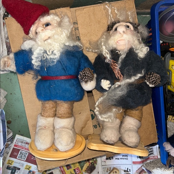 Source Unknown | Other | Handcrafted Felt Gnome Figurinessuper Unique ...